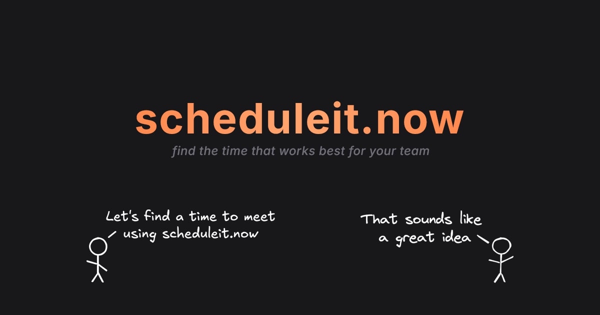 Plan a Meeting | schedule it!
